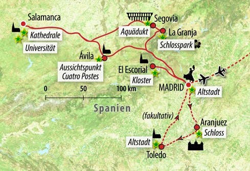 Rundreise Madrid und Zentral-Spanien :: Saison 2026 :: Fluganreise (ES ...